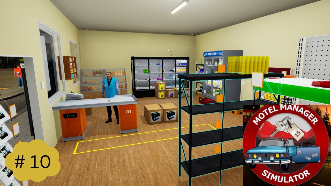 Expanding Shop & Bus Stop Added | Motel Manager Simulator Ep 10 - YouTube