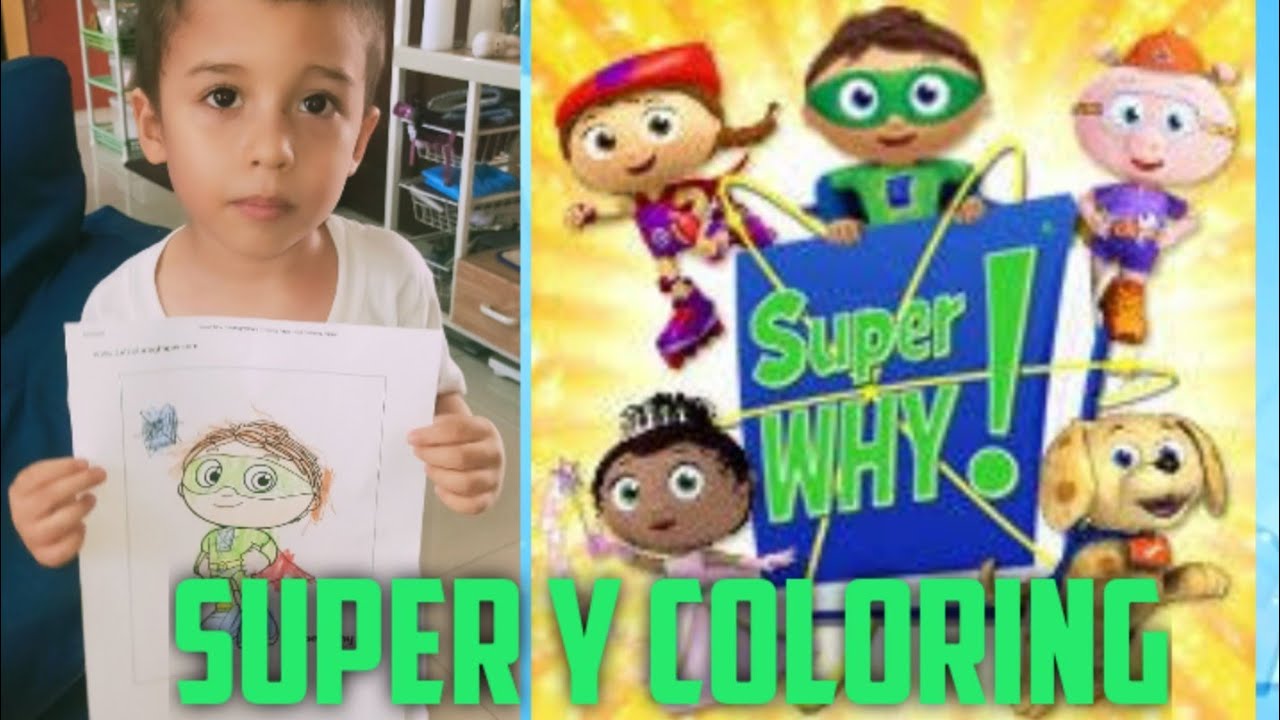 SUPER WHY COLORING TIME - YouTube