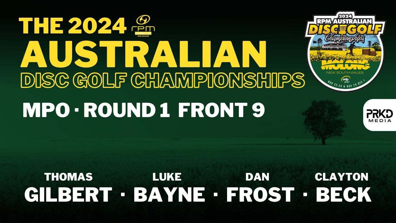 Australian Disc Golf Championships | MPO | R1F9 - YouTube