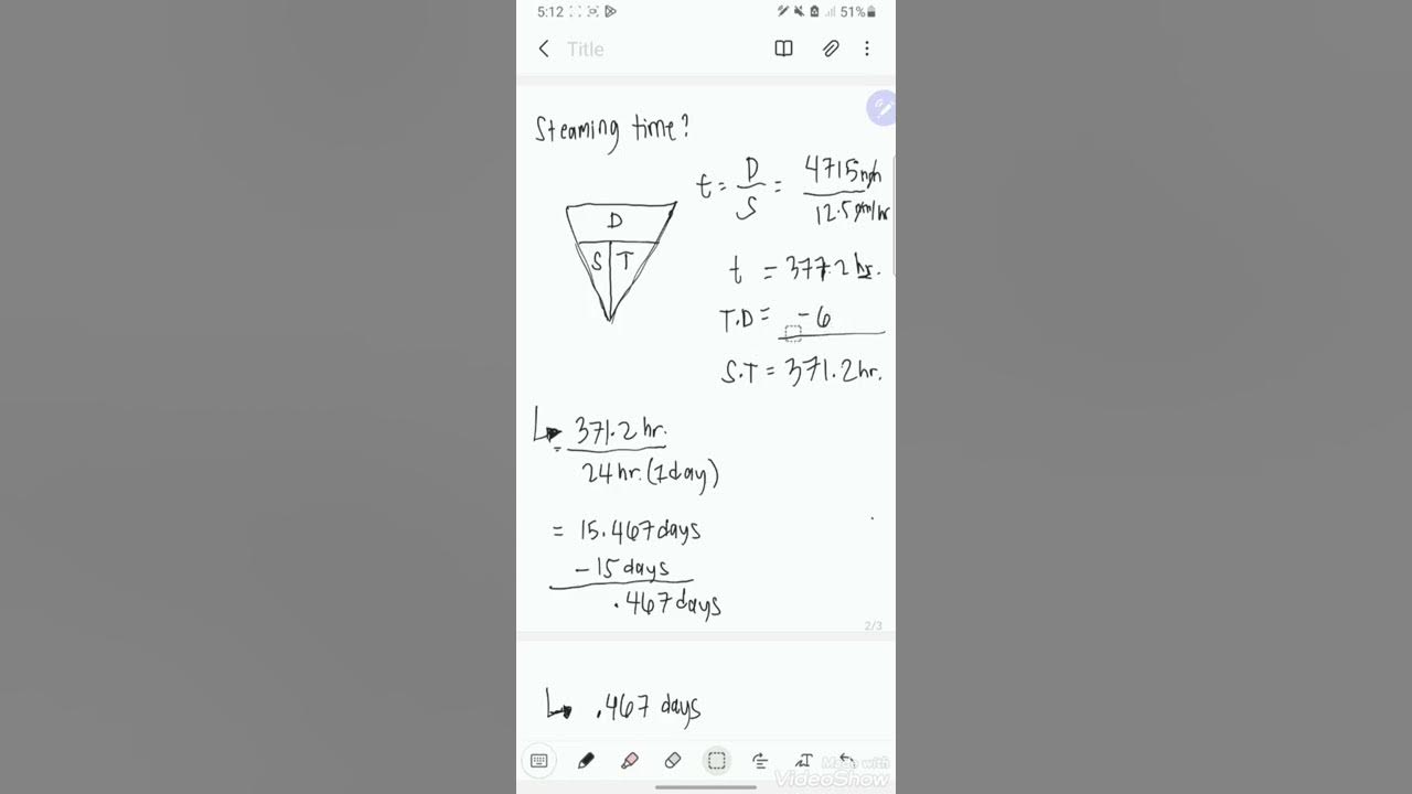How to calculate your ship's ETA( Estimated Time of Arrival) - YouTube