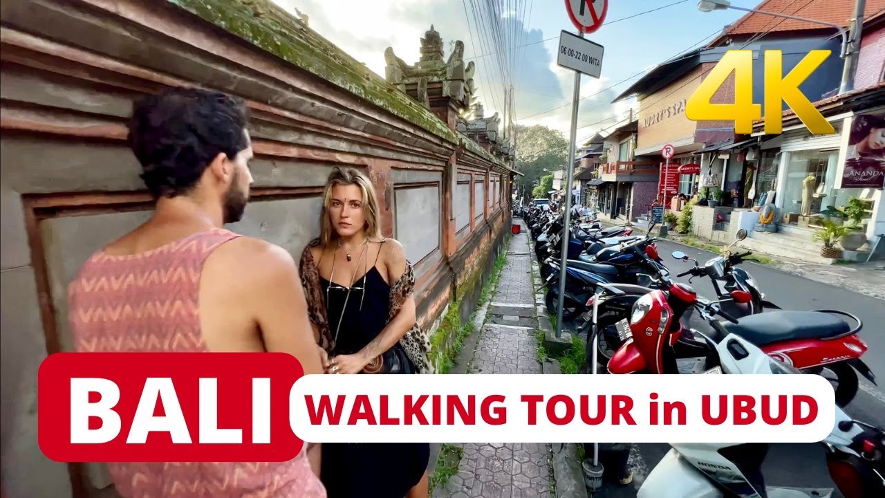 🇮🇩 UBUD BALI Indonesia. 4K Virtual Walking Tour through Culture Center ...