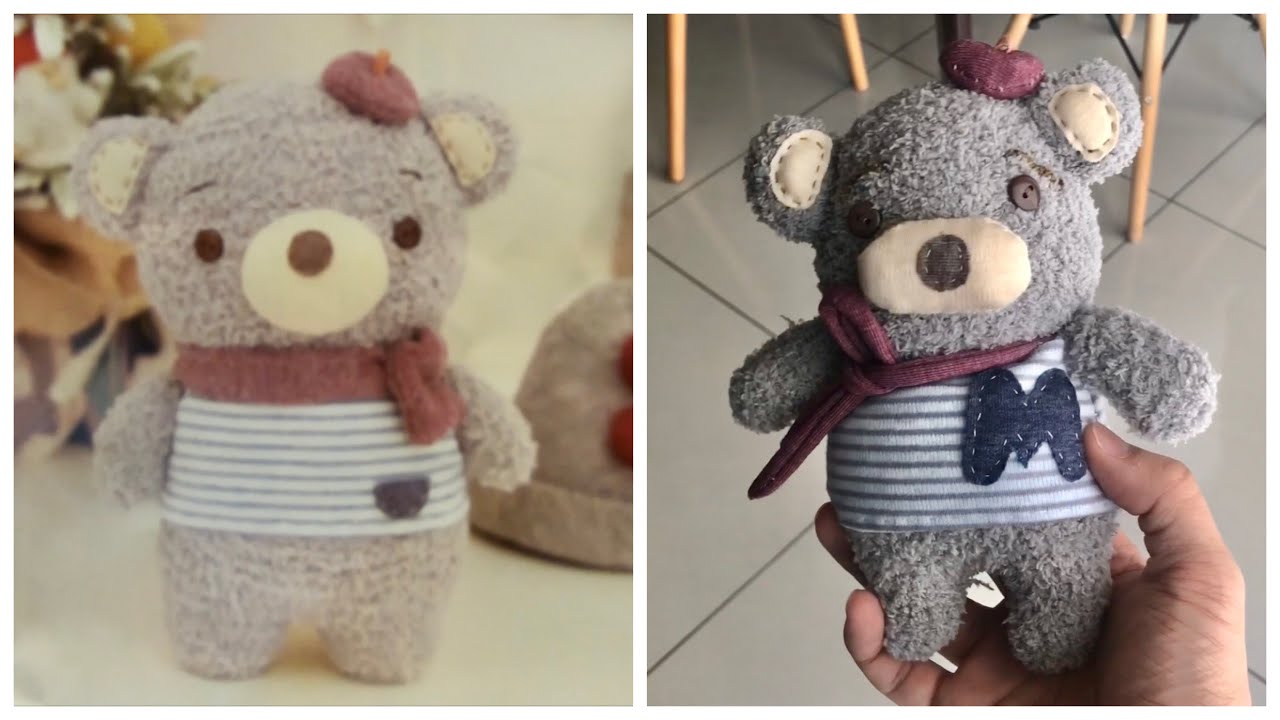 DIY Bear Plushie - YouTube