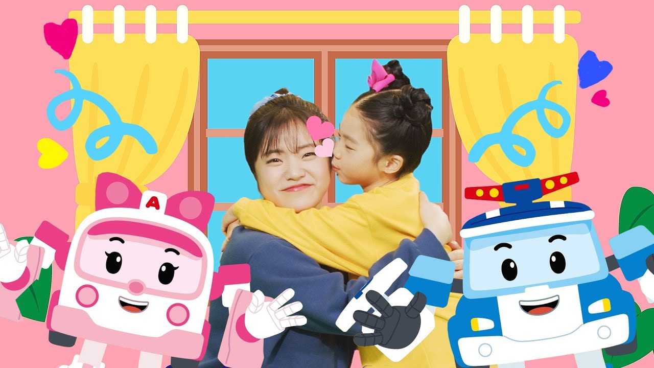 Stretching song with family│Dance Along│POLI 10 Minute Songs│Robocar ...