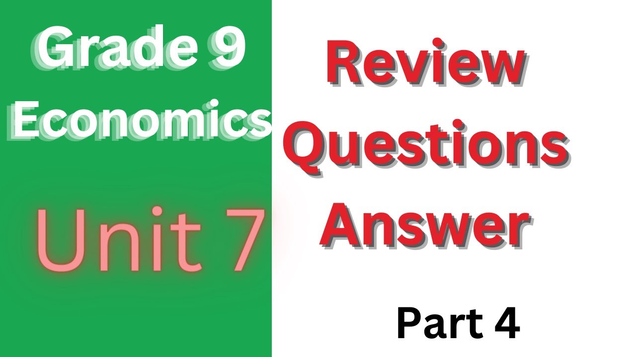Unit 7 Review Questions Answer - YouTube