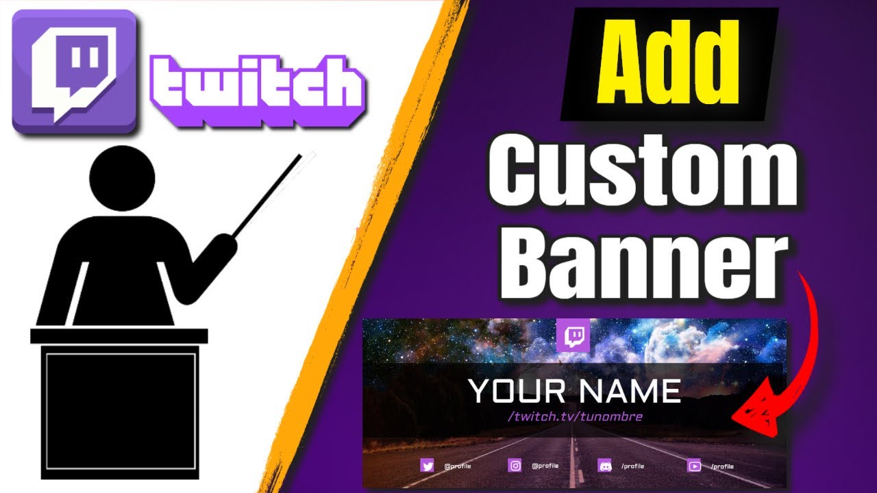 How To Add A Banner To Your Twitch - YouTube