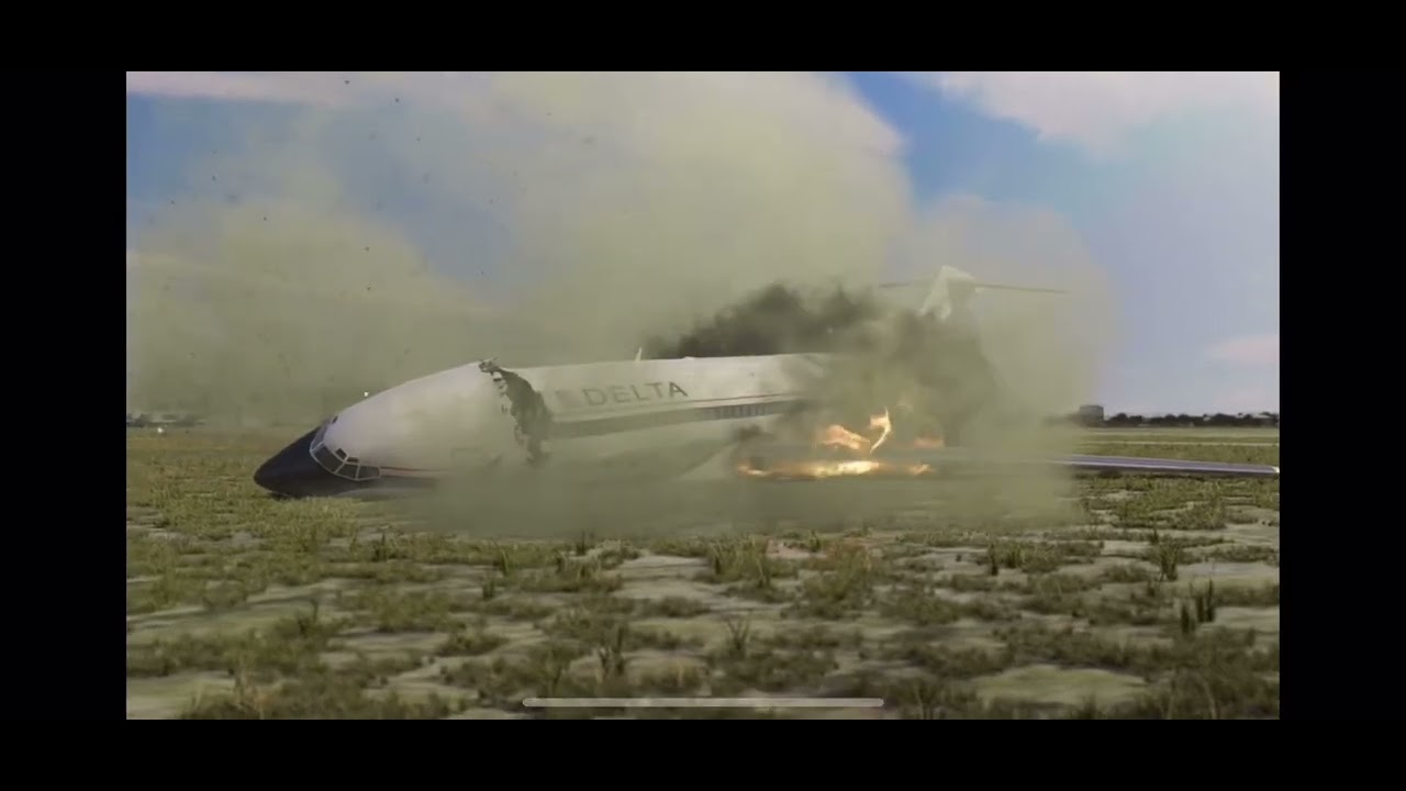 Delta Air Lines Flight 1141 - Aftermath Animation - YouTube