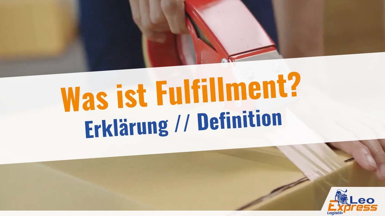 Was ist Fulfillment? - Definition - YouTube