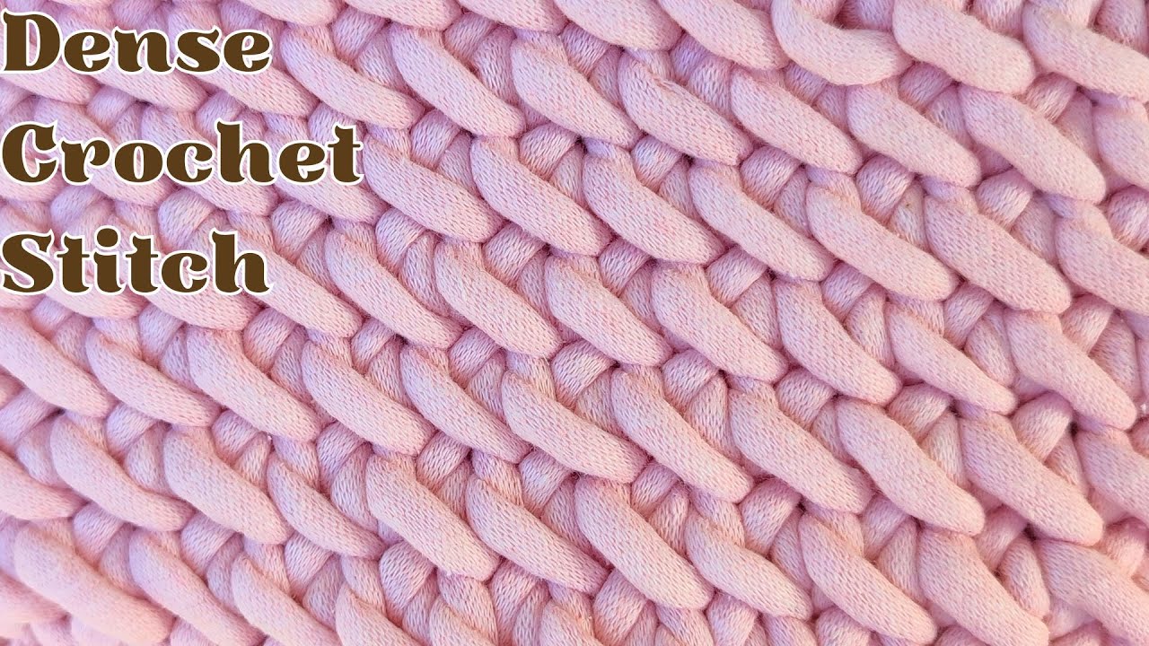 Dense Crochet Stitch 1-row Repeat | Stitch Pattern for Crochet Bags and ...