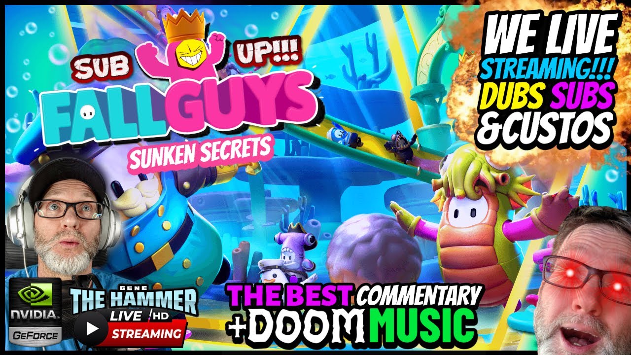 🔥 FALL GUYS SEASON 3 SUNKEN SECRETS 🔴[LIVE] WE'RE GONNA NEED A BIGGER ...