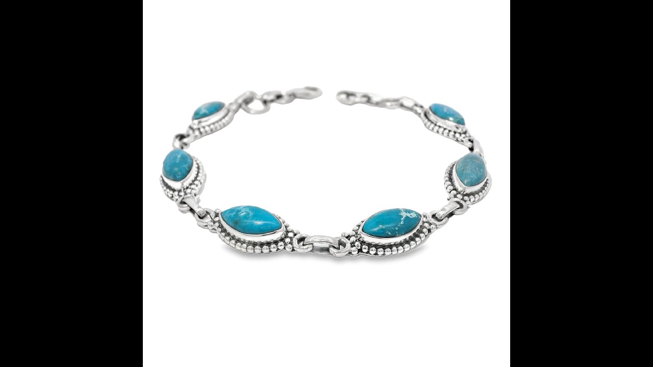 Bratara Argint Turquoise Dhenera #jewelry #silver #bijuteriiargint # ...