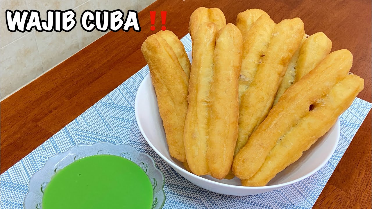 Kuih Cakoi Bersama Kuah Kastard Pandan | Rangup Diluar Lembut Di Dalam ...