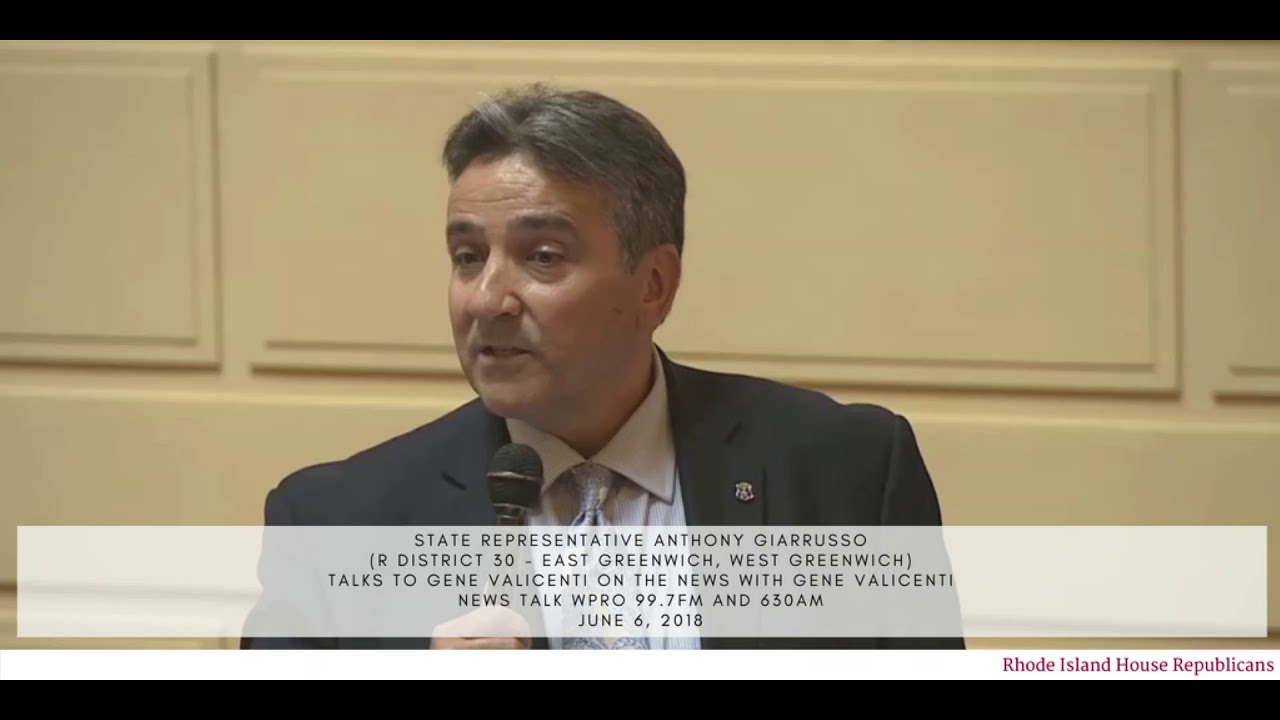 Rep. Giarrusso: 2018 House Bill No. 8065 - The News with Gene Valicenti ...