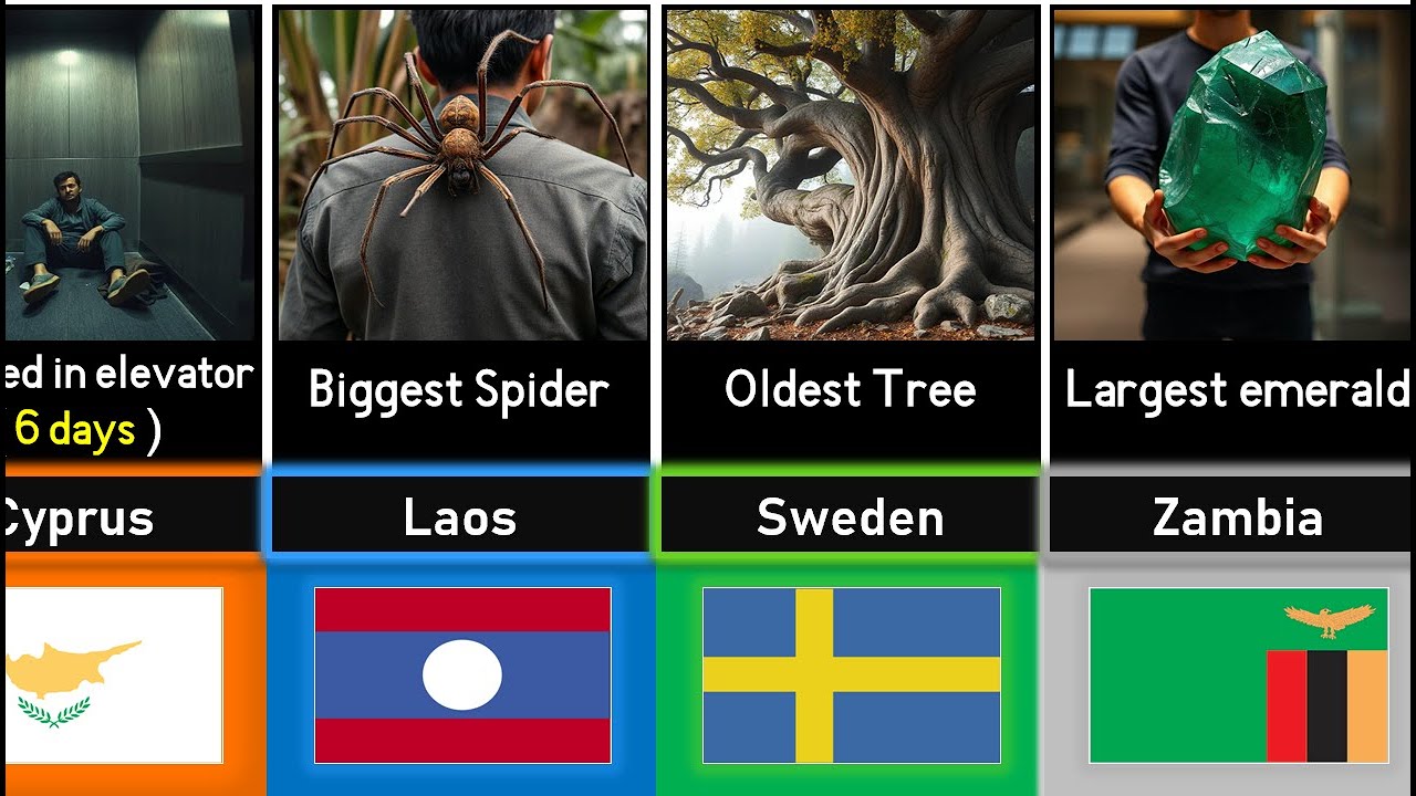 World Records From All 195 Countries - YouTube