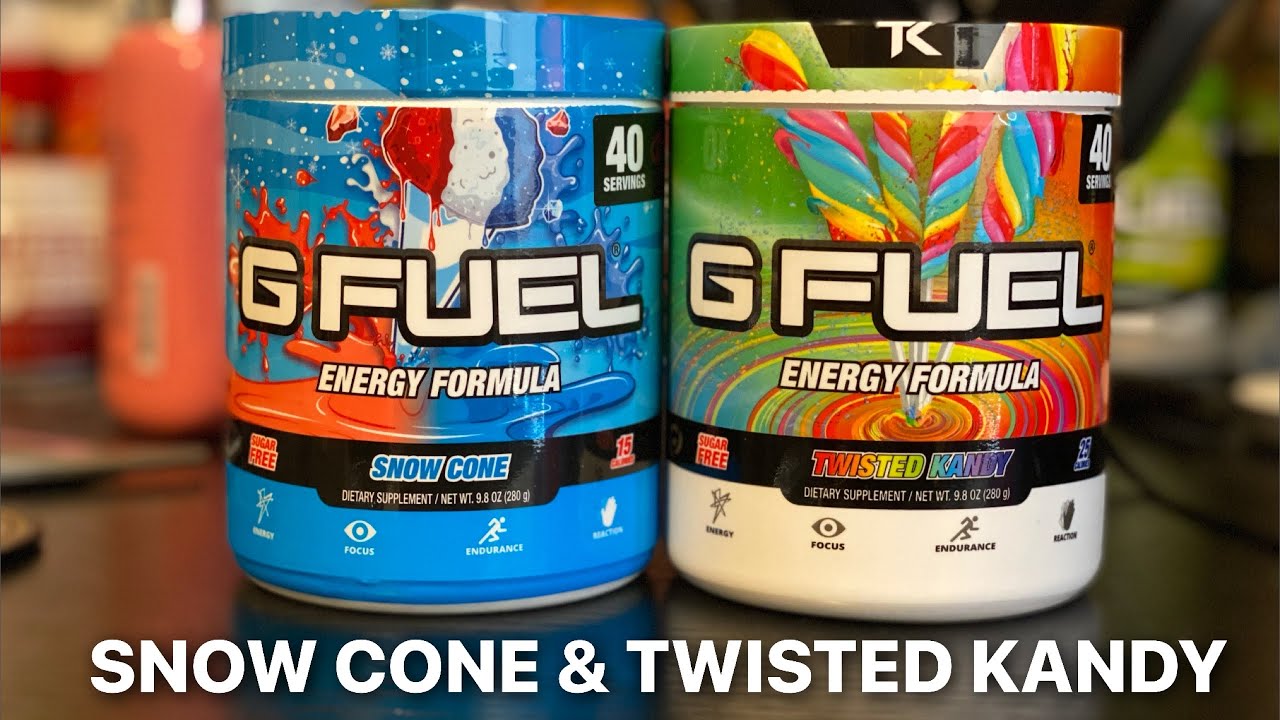 GFUEL MIX REVIEW (SNOW CONE & TWISTED KANDY) - YouTube