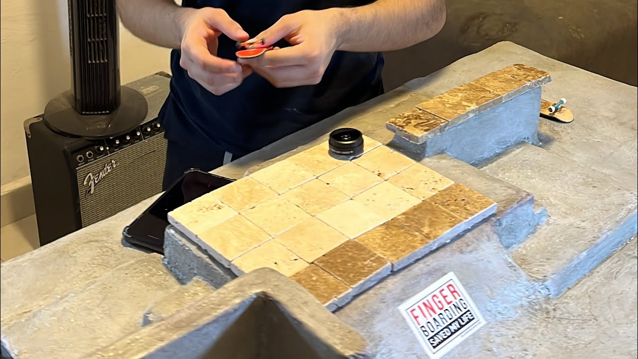 4 Stair Plaza • Alexis + Eric • Monkey Fingerboards - YouTube