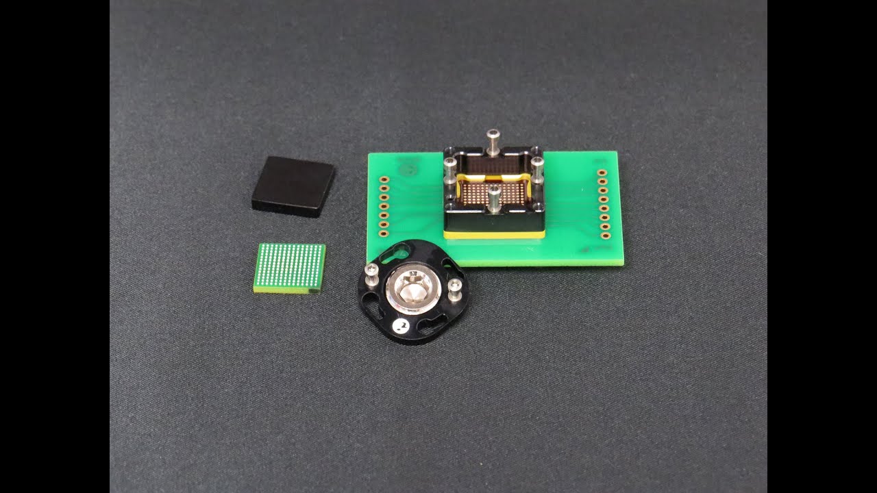 94GHz Swivel Lid Elastomer Socket for BGA196 - YouTube