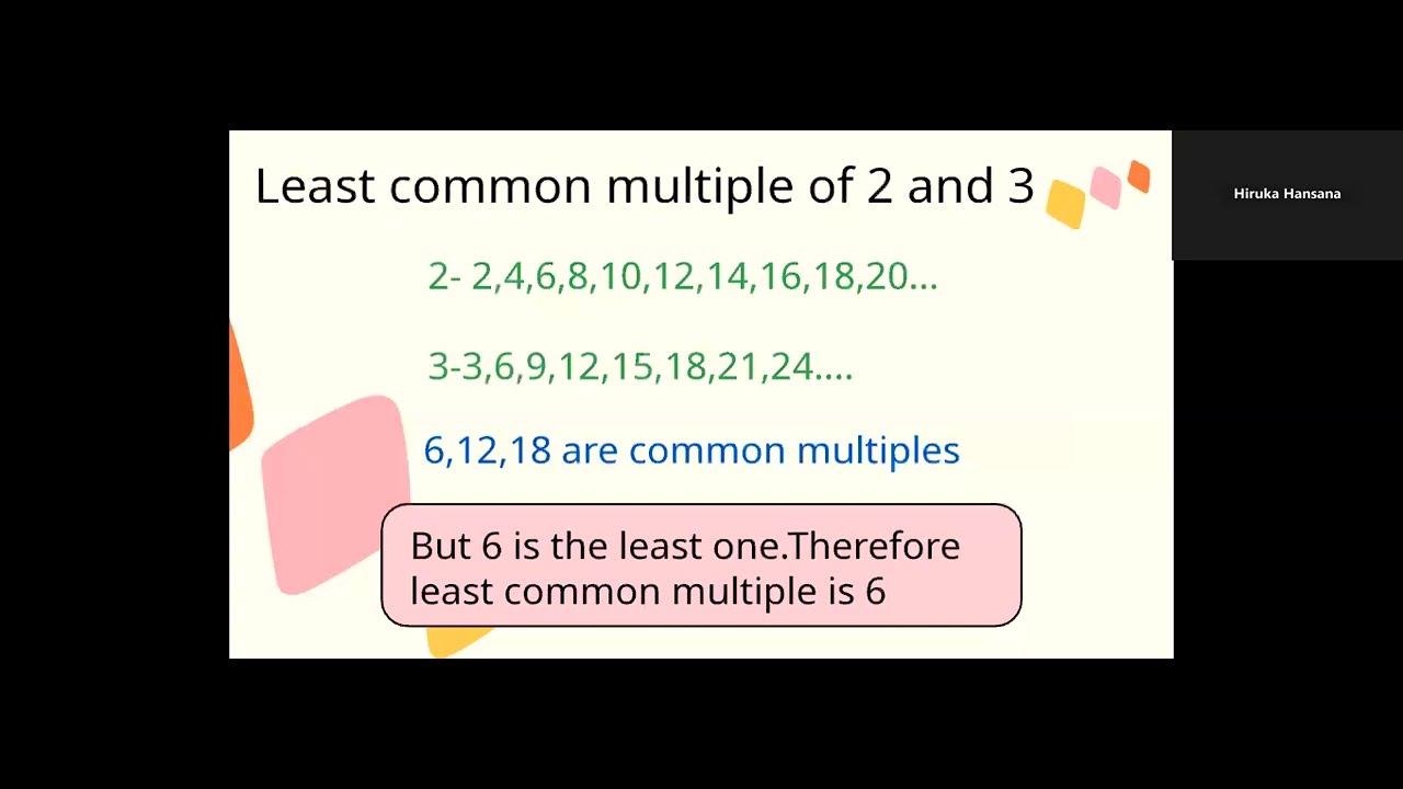 Finding Least Common Multiple using short division method - YouTube
