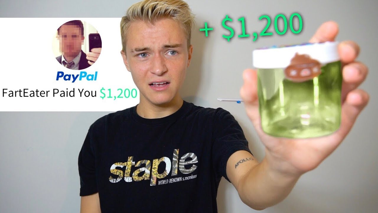 I BOTTLED MY FARTS AND SOLD THEM FOR $1,200 - YouTube