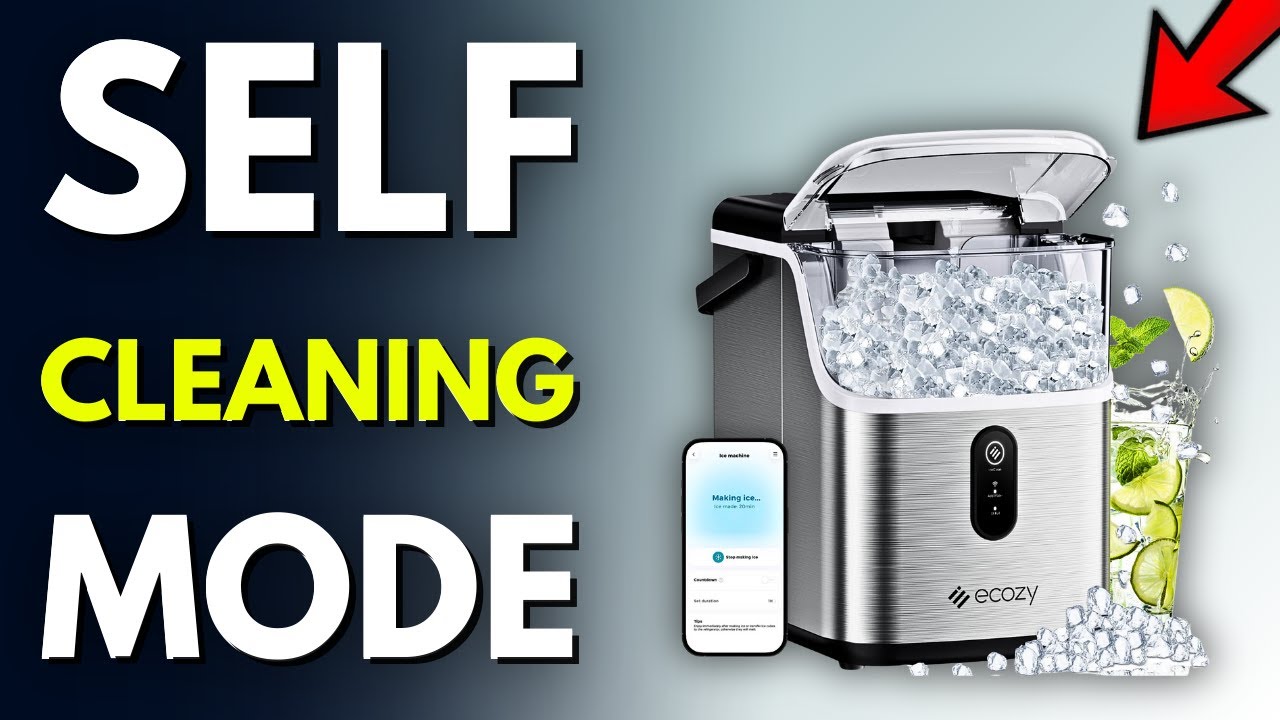 Ecozy Ice Maker Self Cleaning Mode - Cleaning Instructions - YouTube