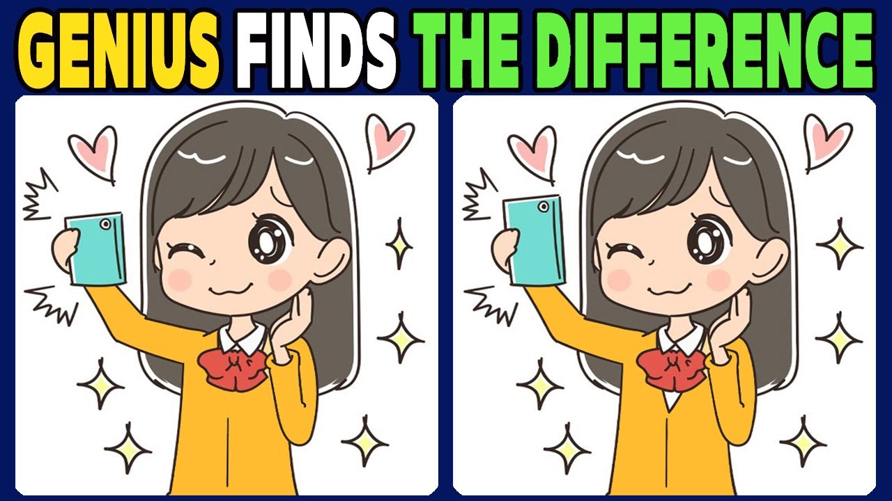 Find the Difference: 3% Genius Can Find The All Differences【Spot the ...