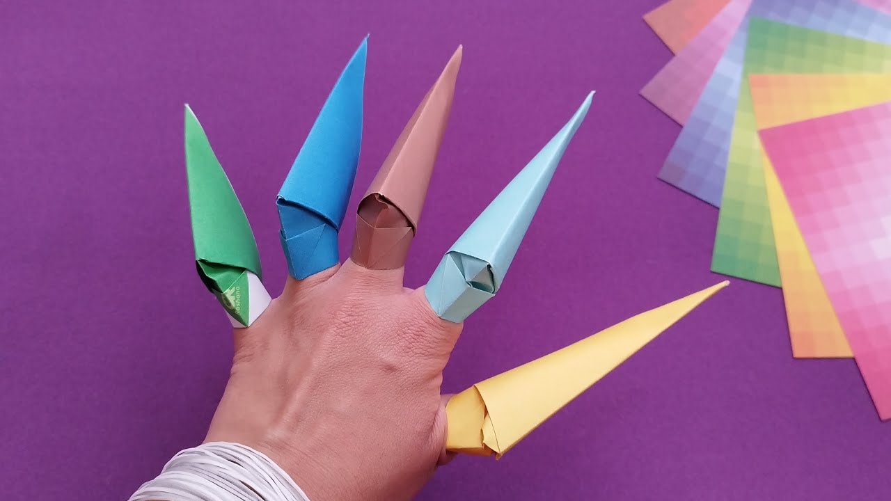 How to make Paper Claws in No Time - Easy way to make origami claws ...