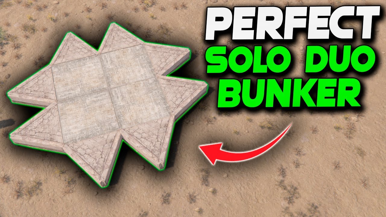 Perfect SOLO DUO BUNKER In Rust 2024 / Rust Base Design - YouTube