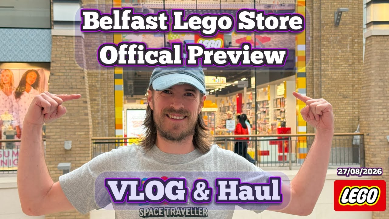 New Lego Store opening - Belfast preview evening VLOG and HAUL - YouTube