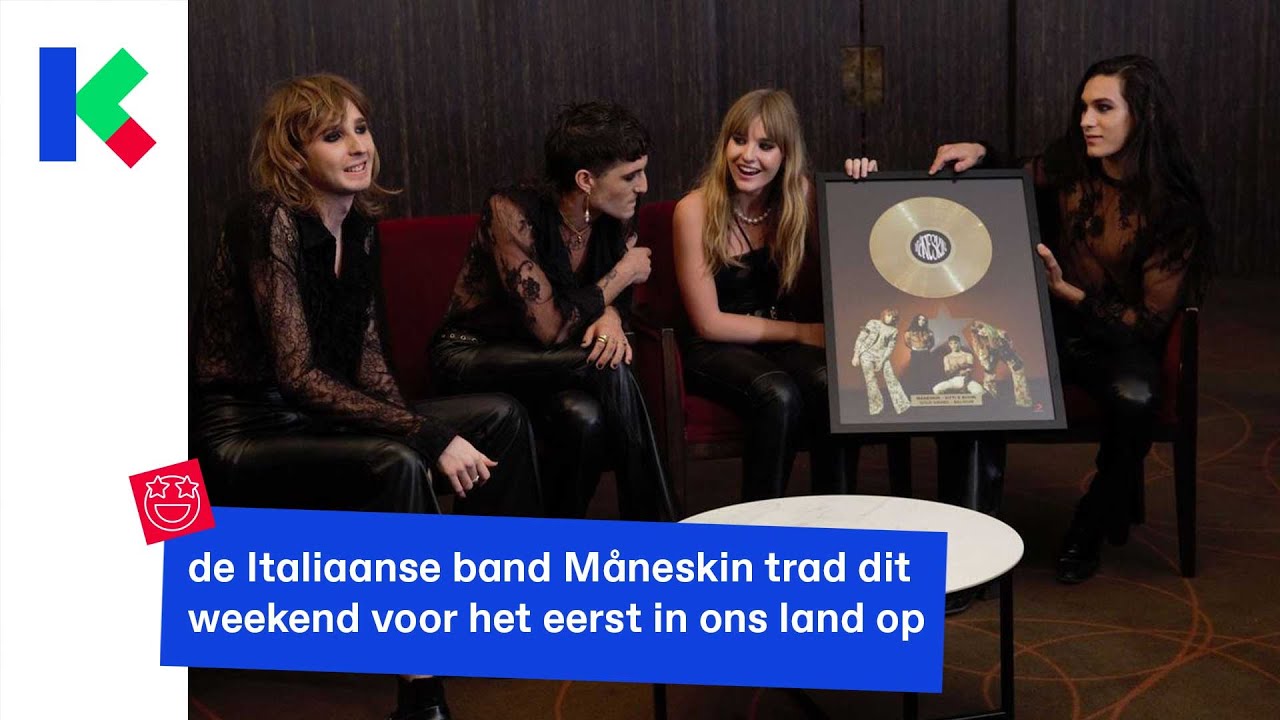 Laura en Flo mogen Måneskin interviewen - YouTube