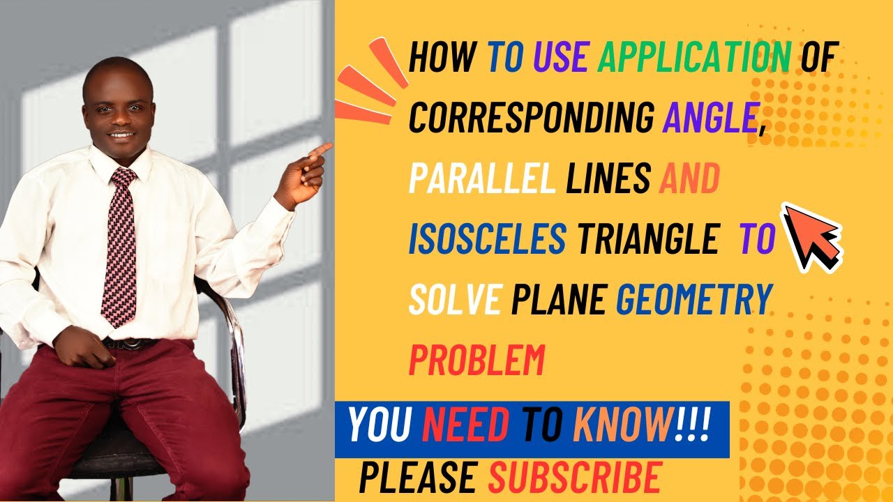 Mathematics : Use of corresponding angles,parallel lines $ isosceles ...