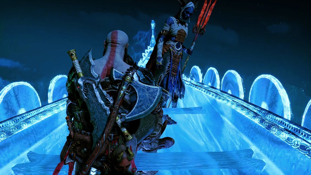 Kratos and Atreus Escapes Battlefield With Freyr's Flying Boat - God of ...