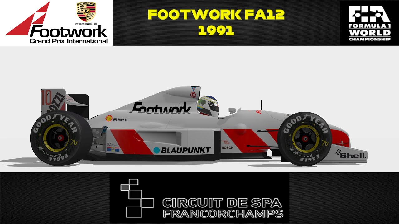 ASSETTO CORSA FOOTWORK FA12 - 1991 - YouTube