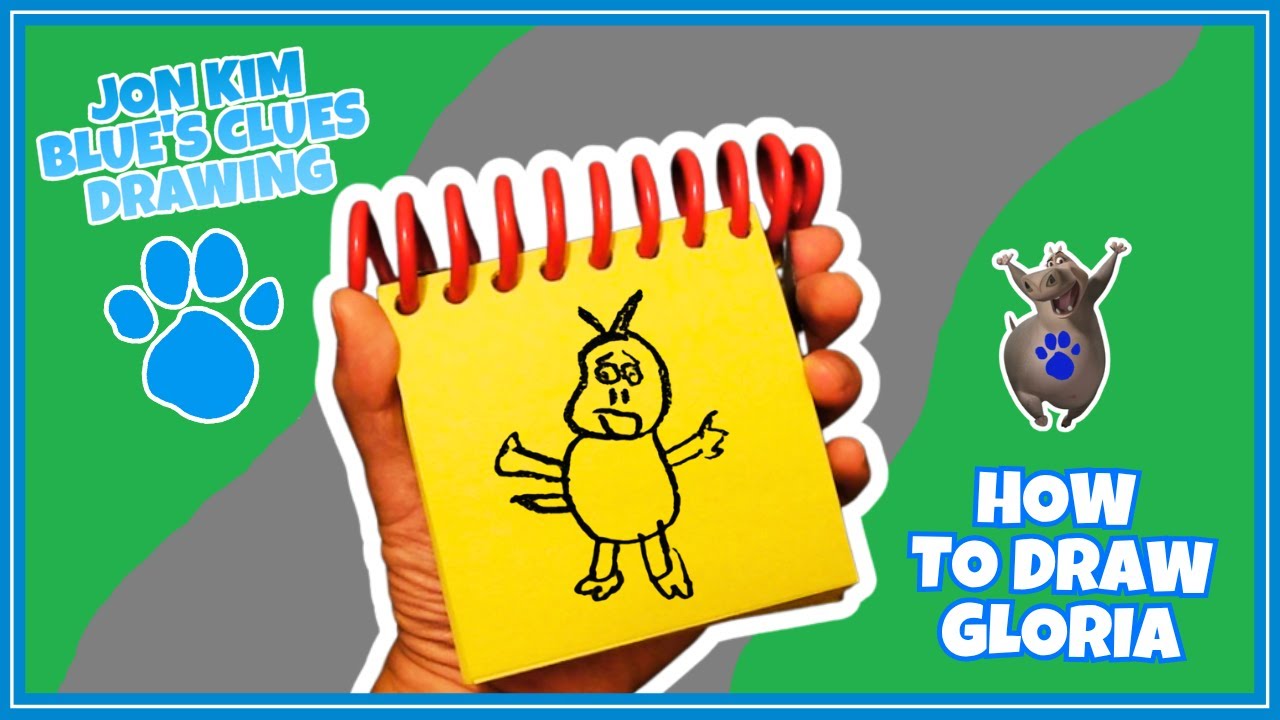 Jon Kim Blue's Clues Drawing - How To Draw Gloria - YouTube