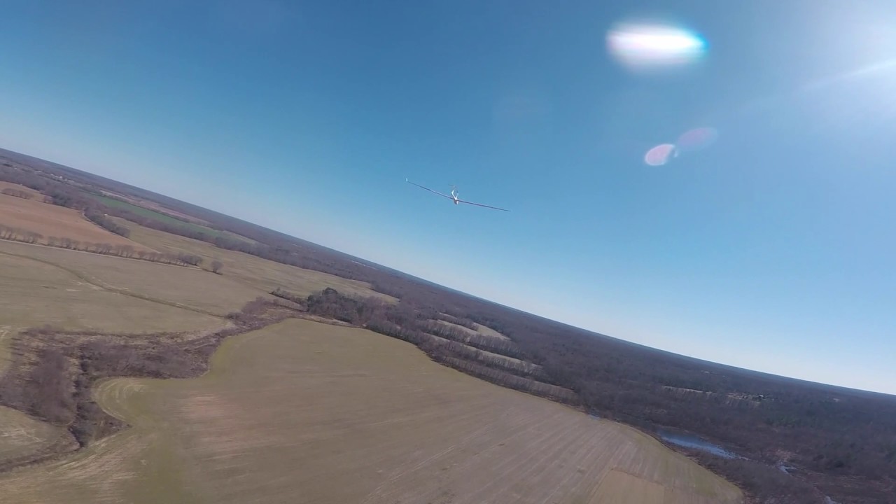 Chasing 1/3 scale glider @ Hanover RC - YouTube