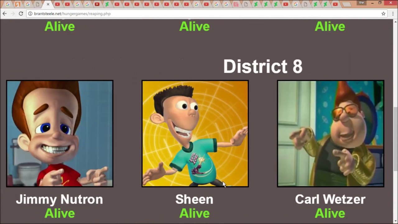 animated characters hunger games - YouTube