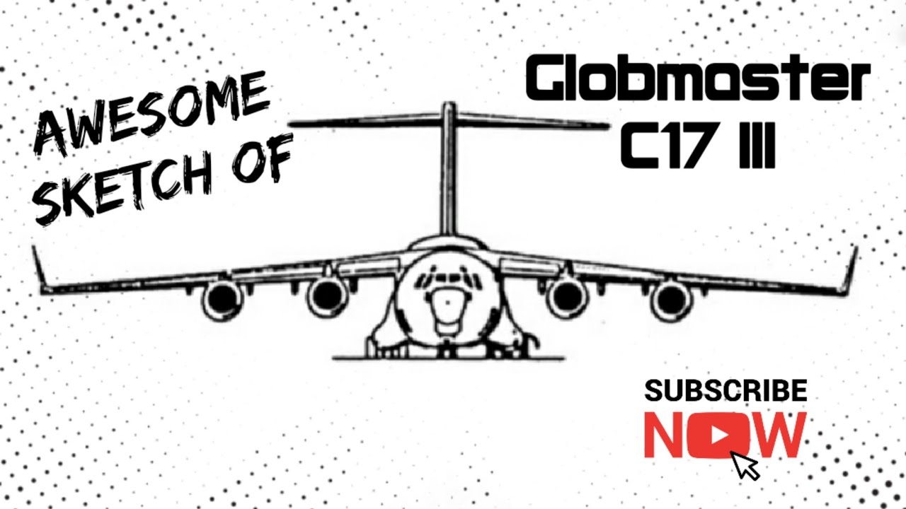 Hand-made Sketch, C 17 Globemaster III, IAF - YouTube