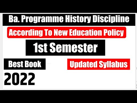 BA programme history first semester updated syllabus delhi university ...