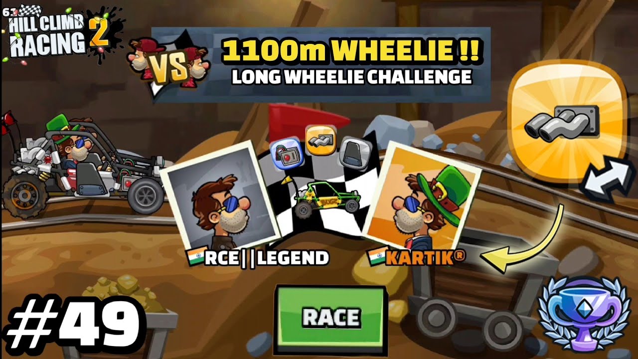 🙄LONG WHEELIE CHALLENGE 1100m+ IN FEATURE CHALLENGES - Hill Climb ...