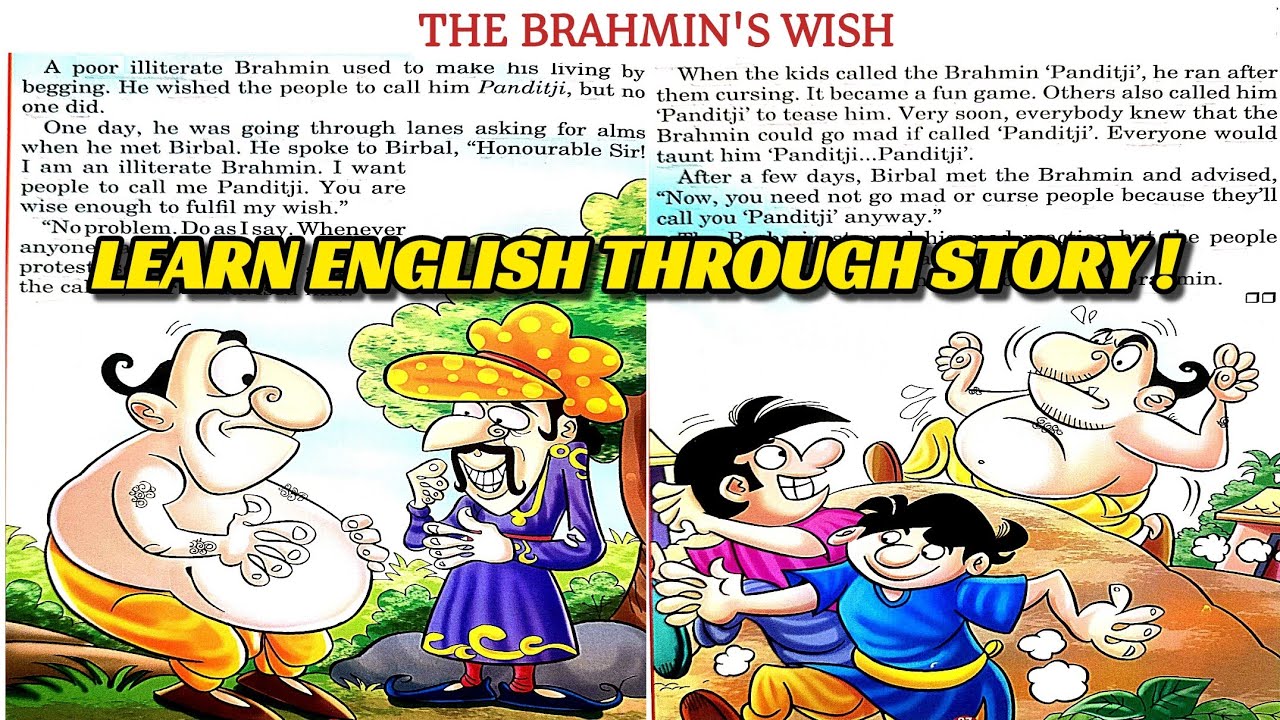 The Brahmin's Wish || English Story || Book Reading || Vocabulary ...
