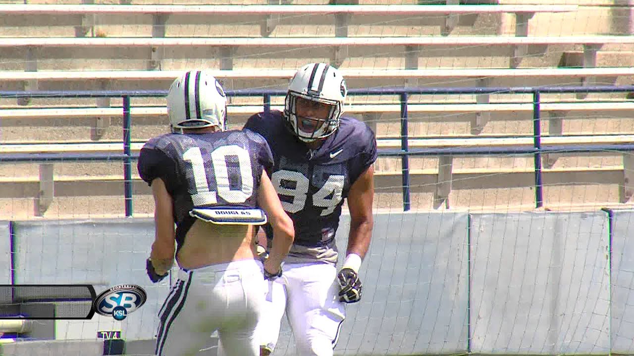 BYU QB Ammon Olsen finds TE Devin Mahina for 21 yard TD - YouTube