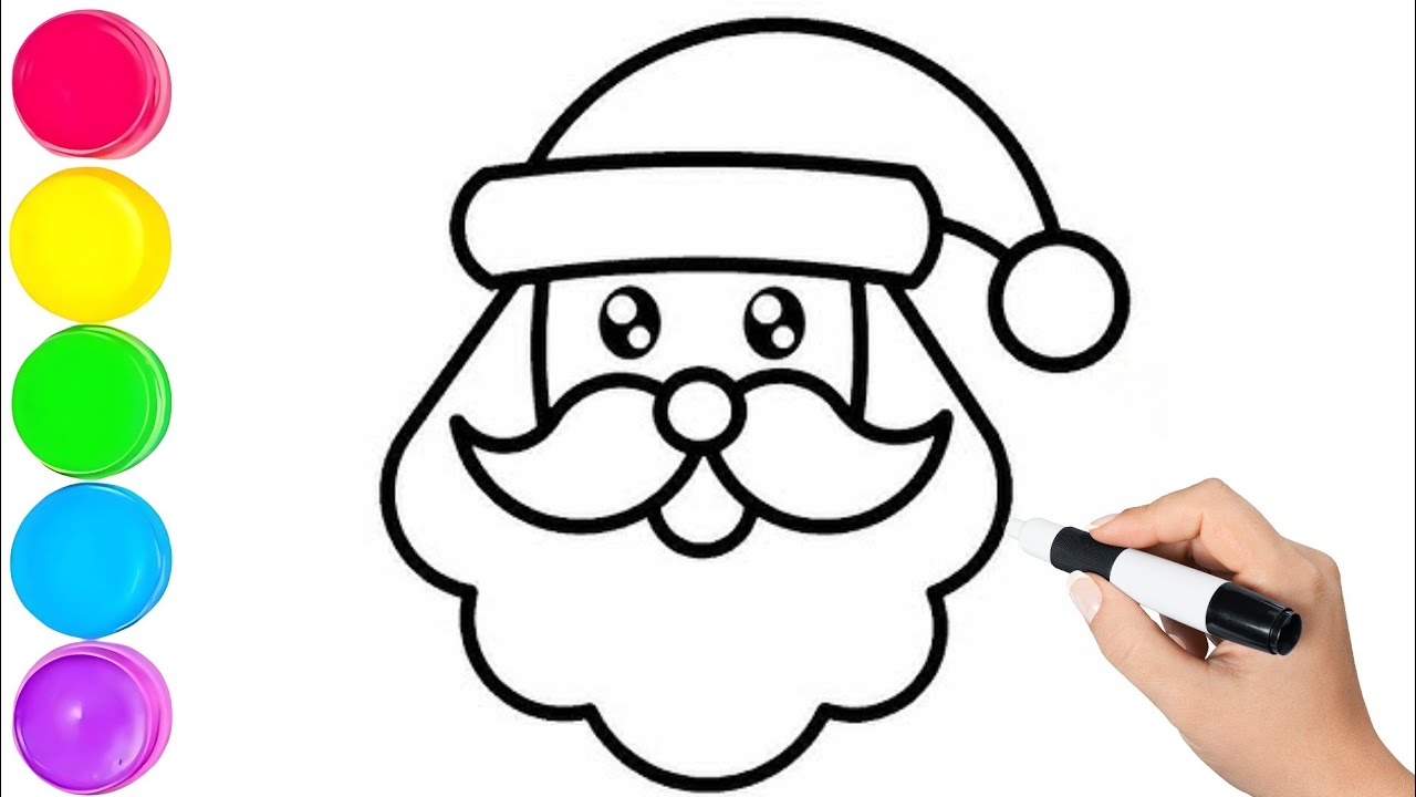 How To Draw Santa Claus 🎅 Drawing Very Easy Step By Step - YouTube