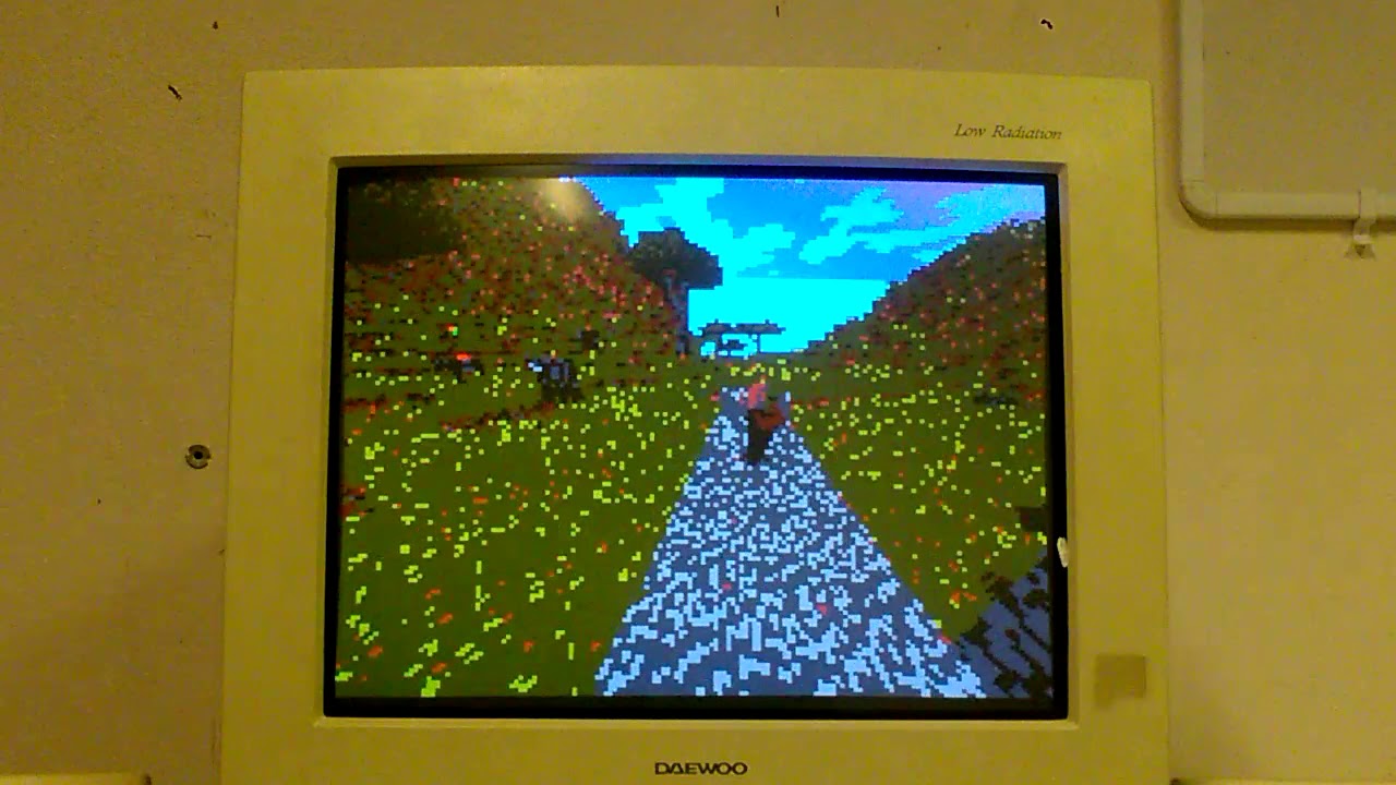 If Minecraft came out for MS-DOS - YouTube