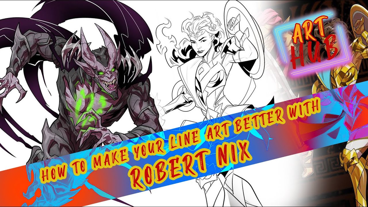 HOW TO MAKE YOUR LINE ART BETTER WITH ROBERT NIX + tips & tricks to ...