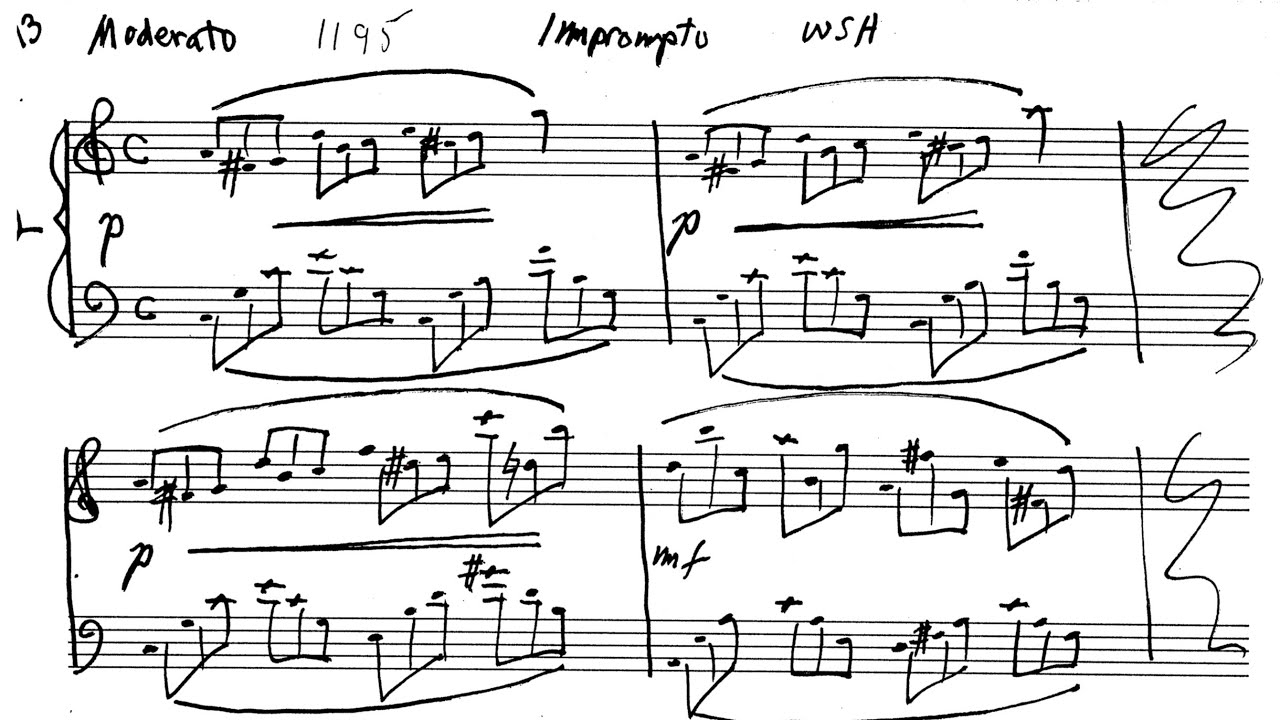 Spencer Huffman - Eight Pieces for Piano (Chopin Studies): II.Impromptu ...