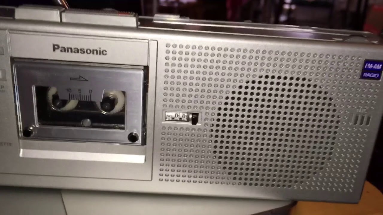 Panasonic AM/FM microcassette recorder - YouTube