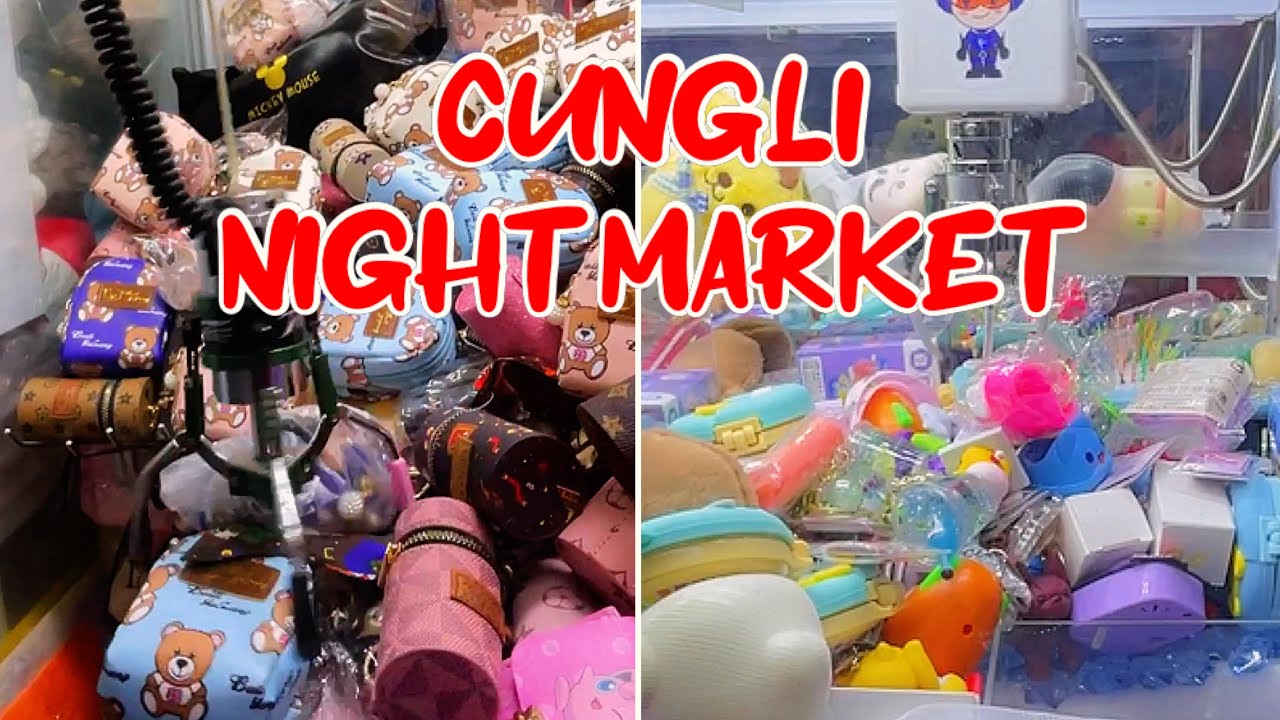 CUNGLI NIGHT MARKET , CLAW MACHINE , 夾娃娃 - YouTube