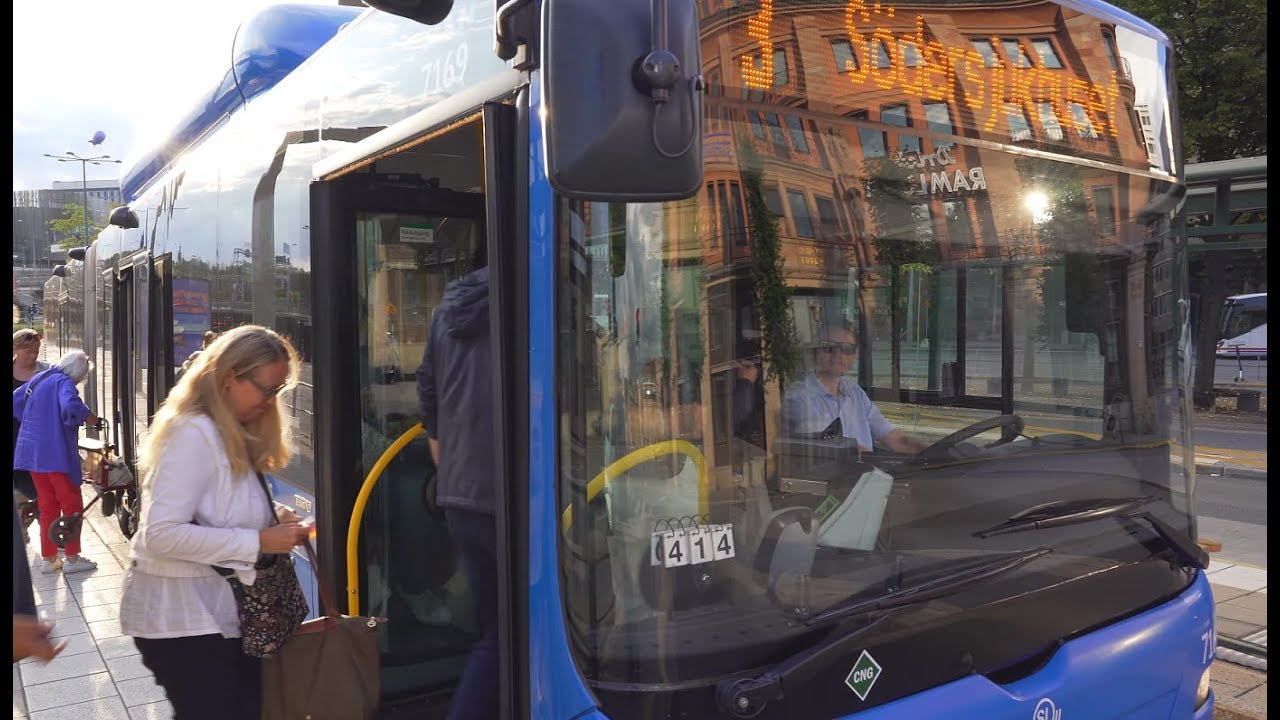 Sweden, Stockholm, bus 3 ride from Tegelbacken to Slussen - YouTube