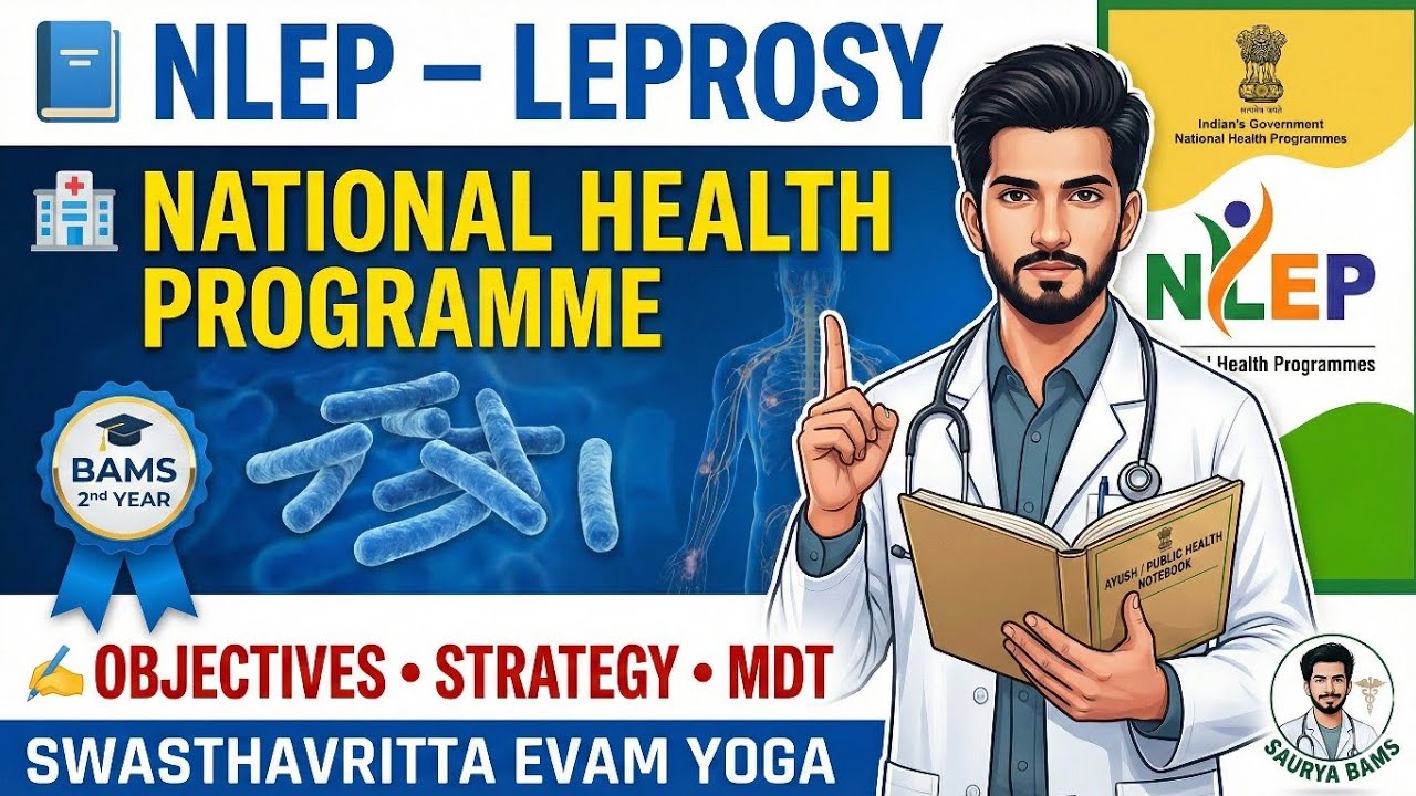 NLEP (Leprosy) Explained 📘 | National Health Programme | Swasthavritta ...
