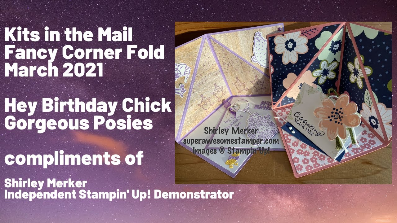 Fancy Corner Fold Kits in the Mail for March 2021 - YouTube