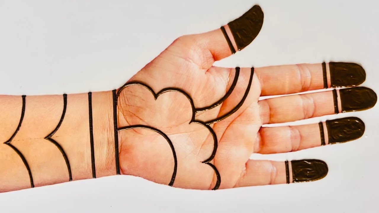 New Simple front hand Mehndi | Easy full hand Mehndi design | Mehandi ...