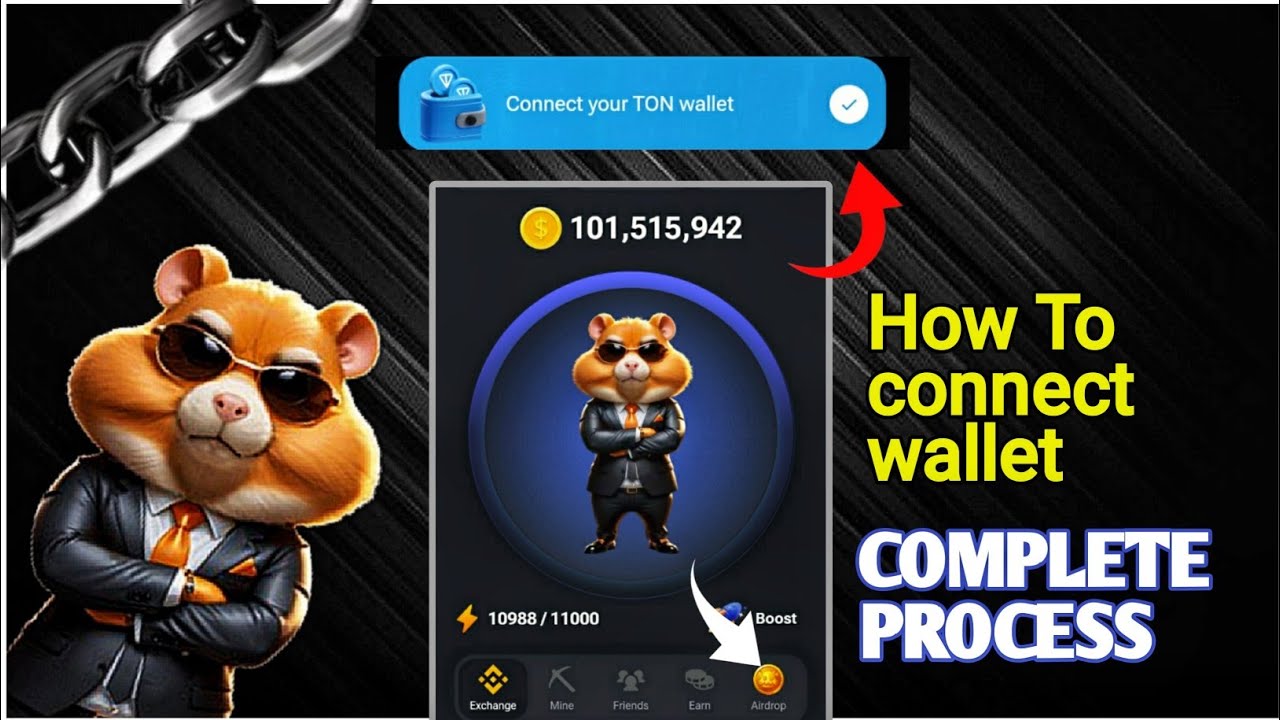How to Connect TON wallet in Hamster Kombat |Withdrawal process| # ...